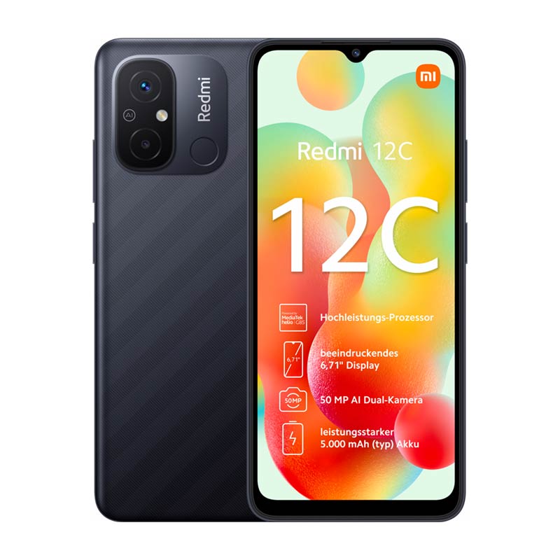 Xiaomi Redmi 12C 3/64 GB Graphite Gray Qiymeti | Nağd və Faizsiz ...